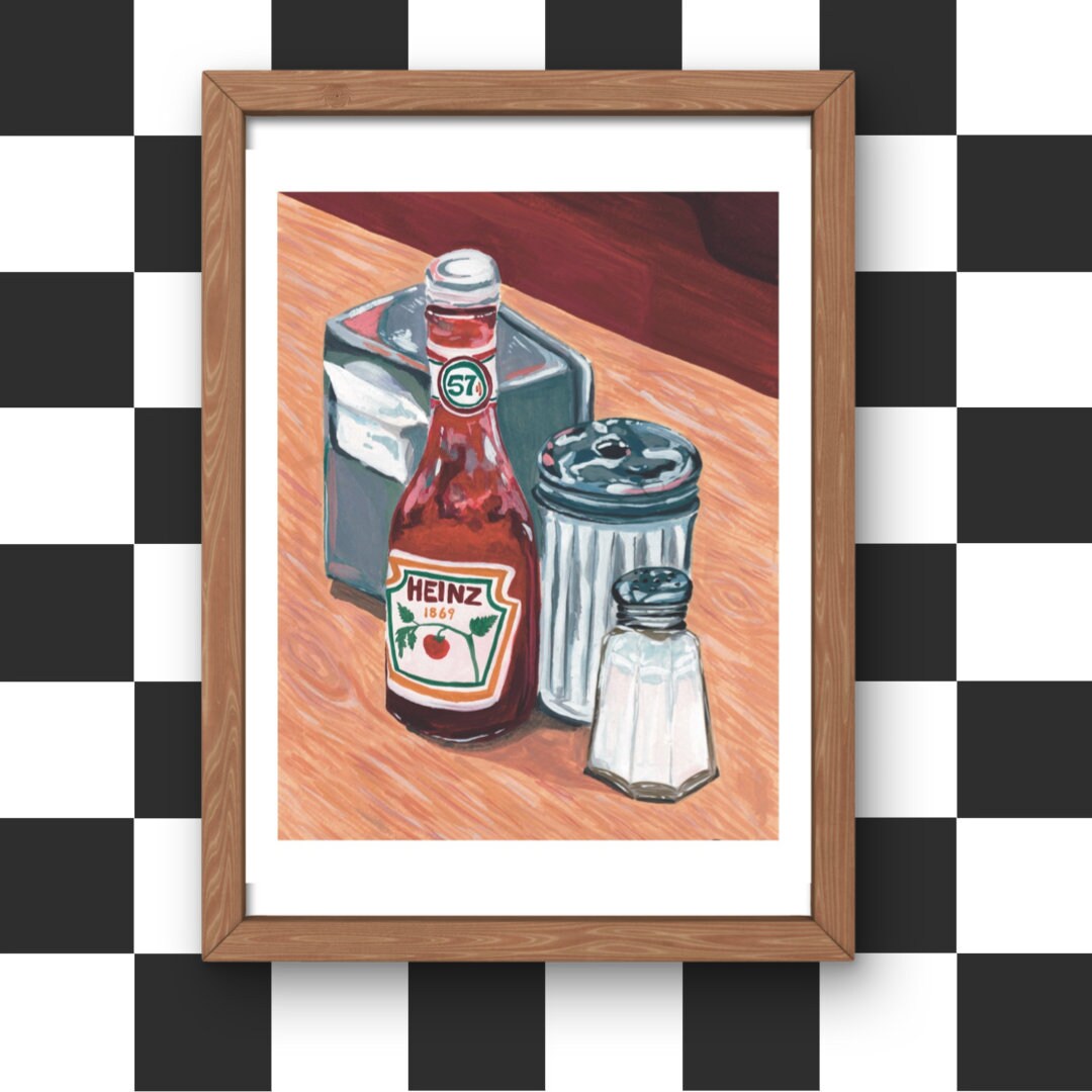 Doo-wop Diner Art Print - Etsy