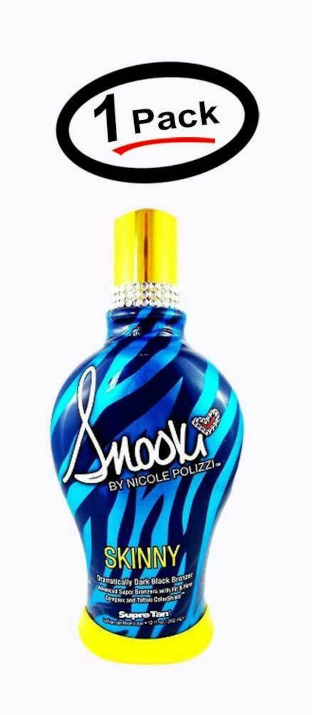 Supre SNOOKI Skinny Ultra Dark BLACK Bronzer Tanning Lotion 12 Oz 1 ...