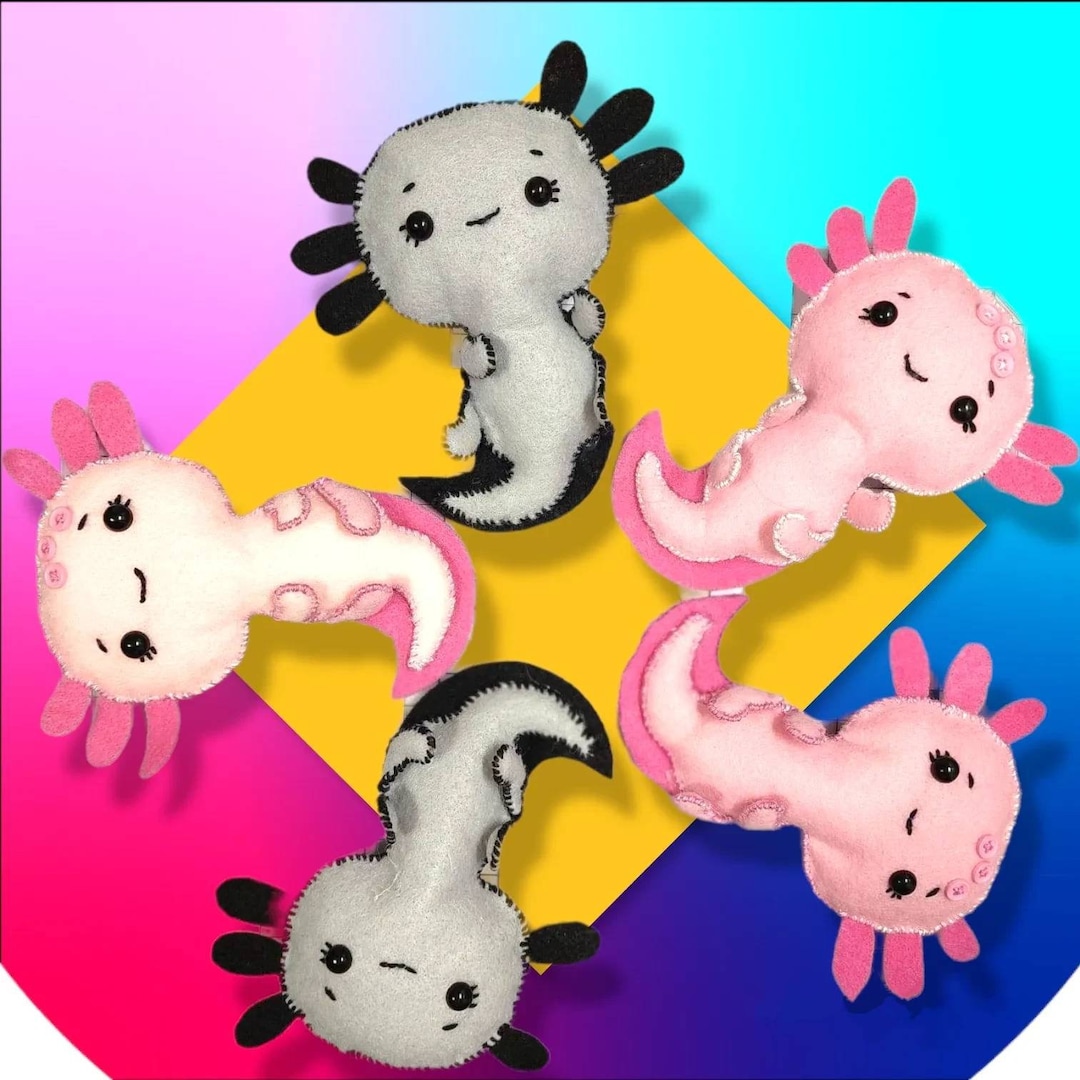 Axolotl Plush Cute Axolotl Salamander Amphibian Plushie - Etsy
