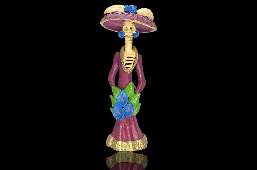 Catrina. Catrina De Barro. Clay Catrina From Capula Michoacan - Etsy
