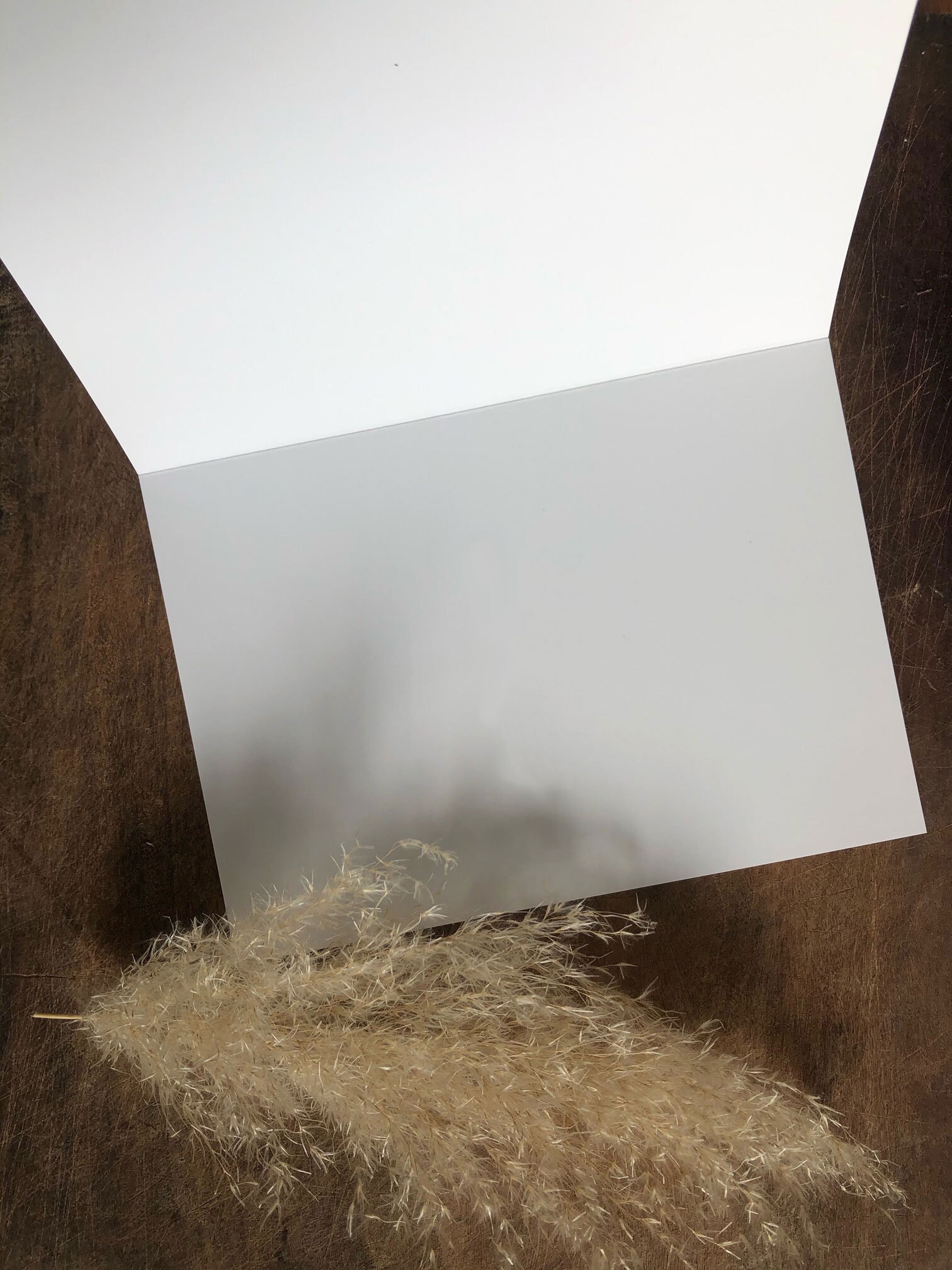 Greeting Card With Envelope Blank Winter Holiday Card Large Christmas ...