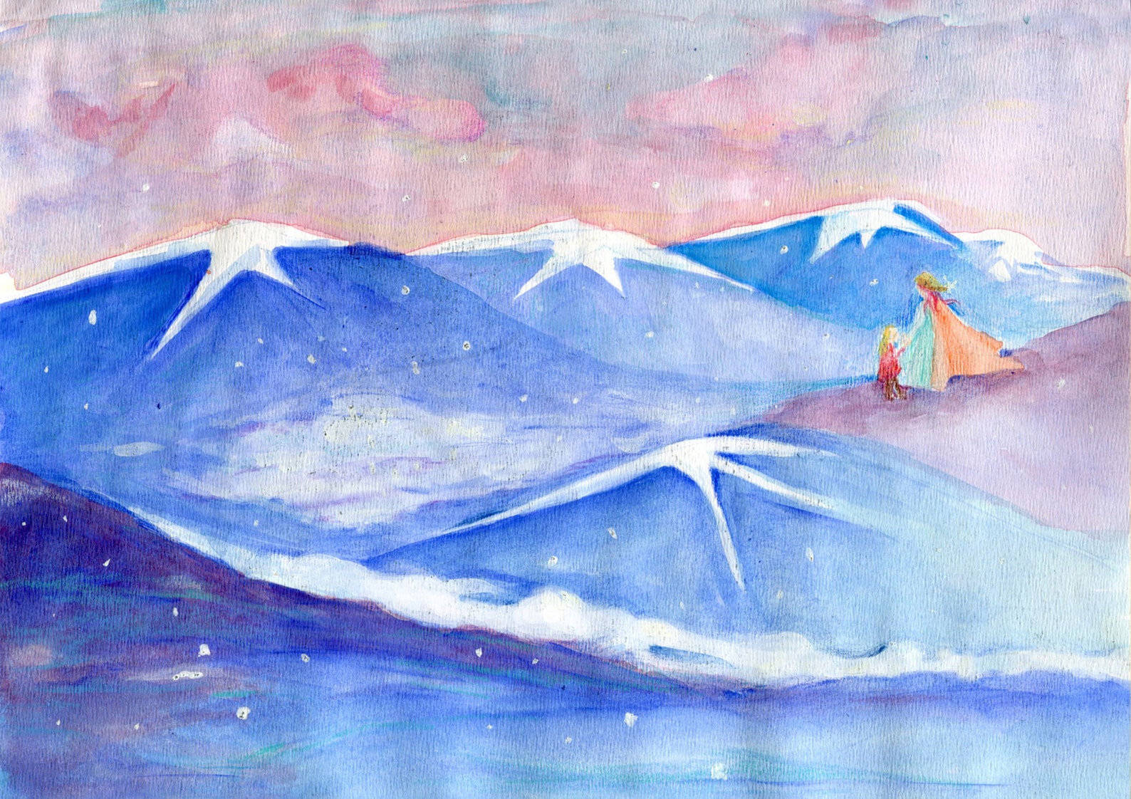 Greeting Card With Envelope Blank Winter Holiday Card - Etsy