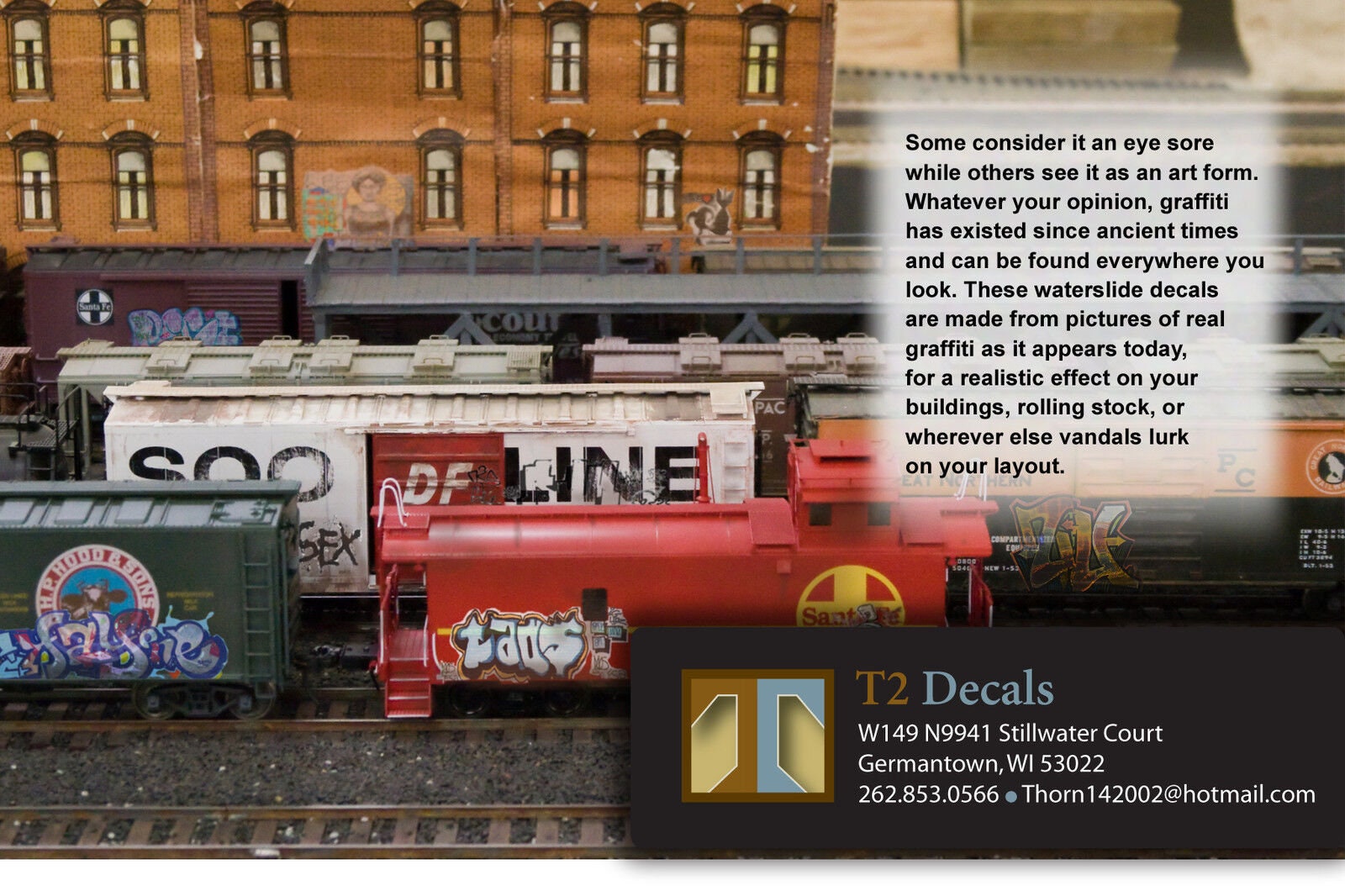 N Scale Train Graffiti Decals - 2 Pack #20 for Model Trains - Etsy