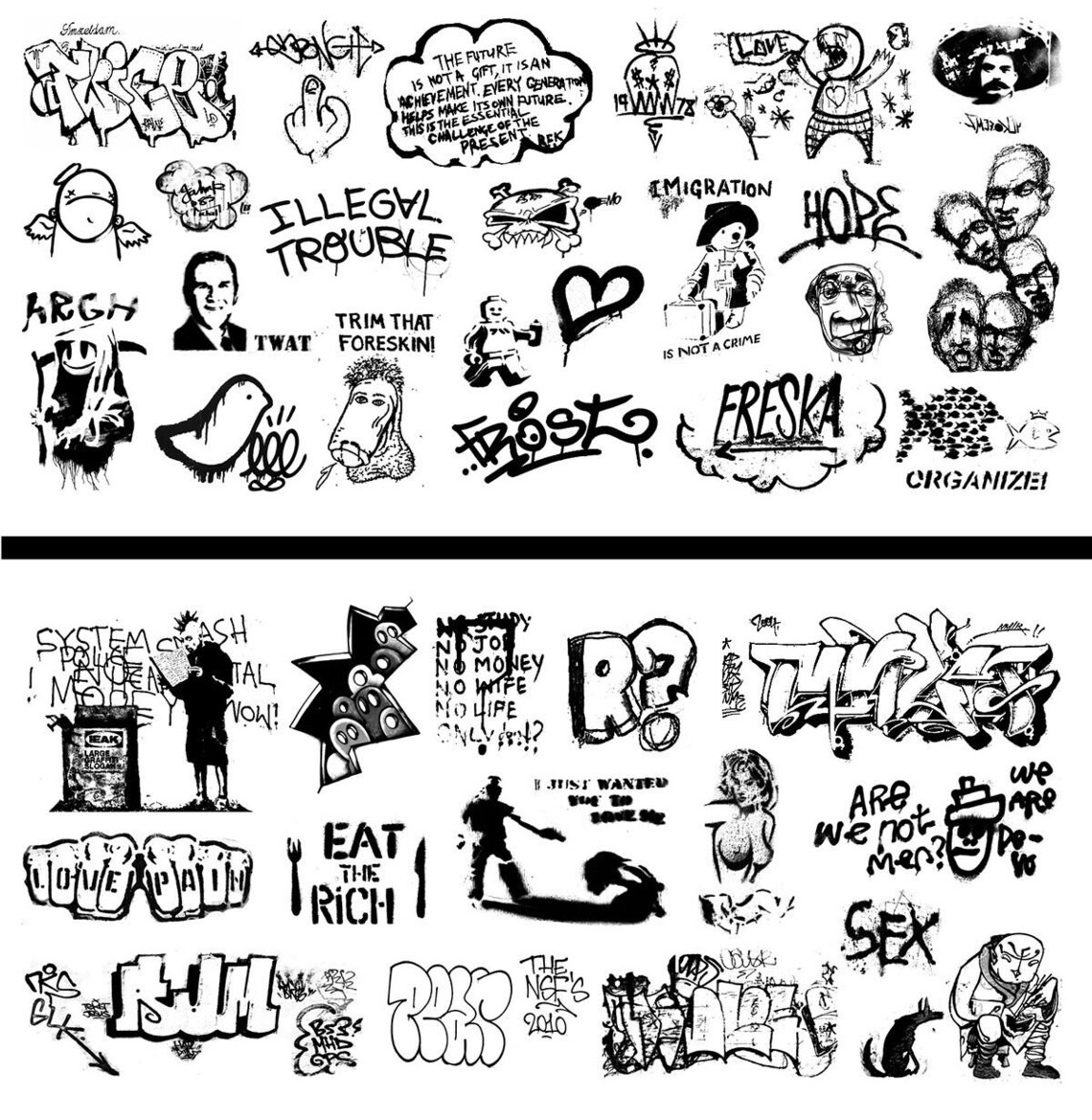 N Scale Train Graffiti Decals - 2 Pack #20 for Model Trains - Etsy