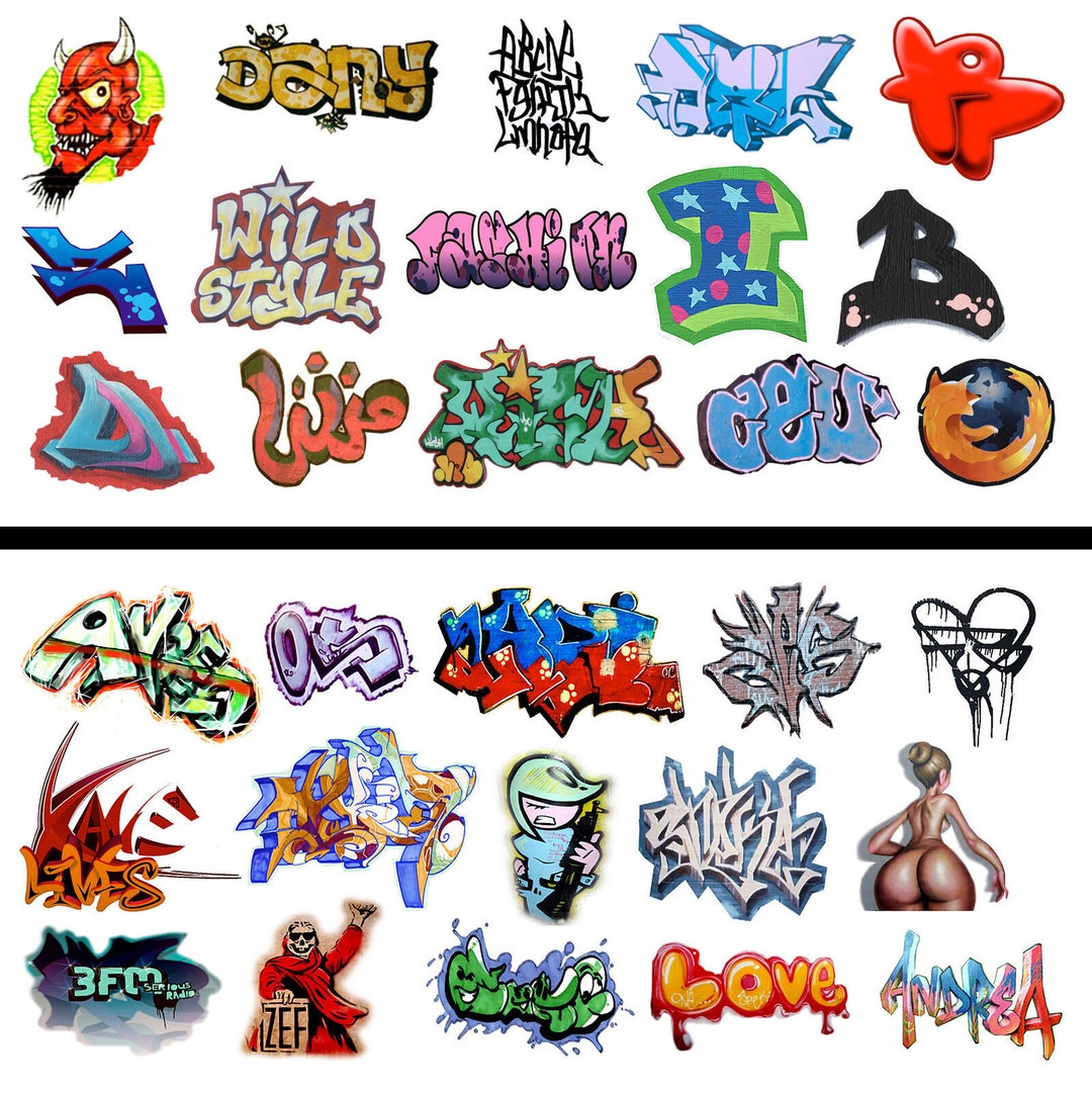 HO Scale Train Graffiti Decals - 2 Pack #7 for Model Trains - Etsy
