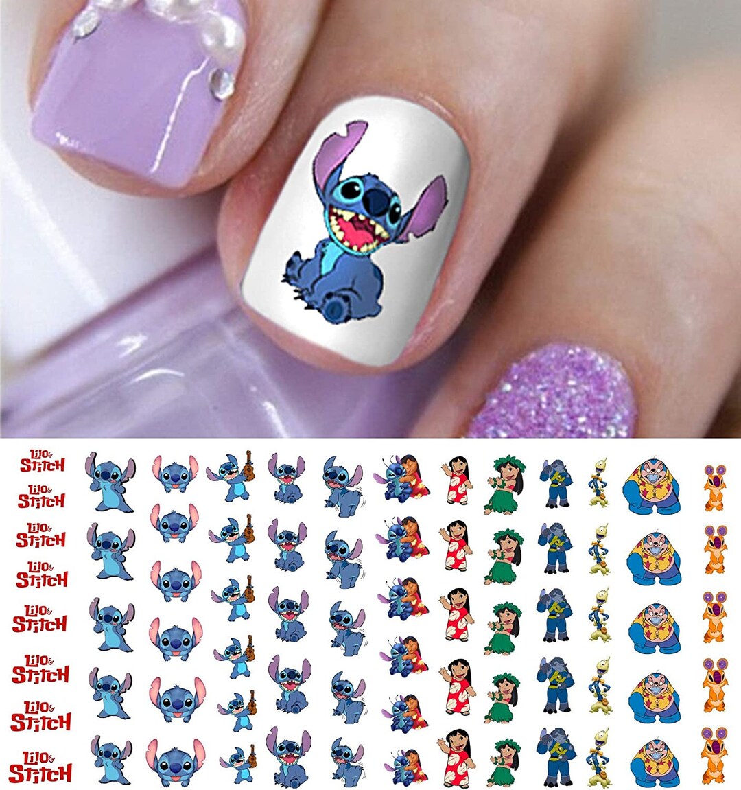 Lilo & Stitch Disney Nail Decals - Etsy