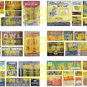 HO Scale Ghost Sign Decals - Mega Sheet #1 for Model Trains - Etsy