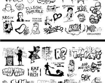 HO Scale Train Graffiti Decals 2 Pack 7 for Model Trains - Etsy