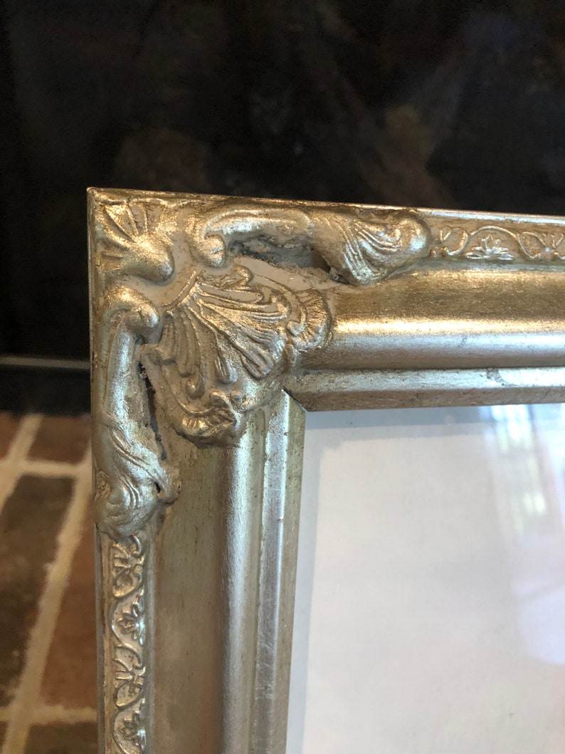 Stunning Vintage Victorian Style Ornate Silver Color Wooden Frame ...