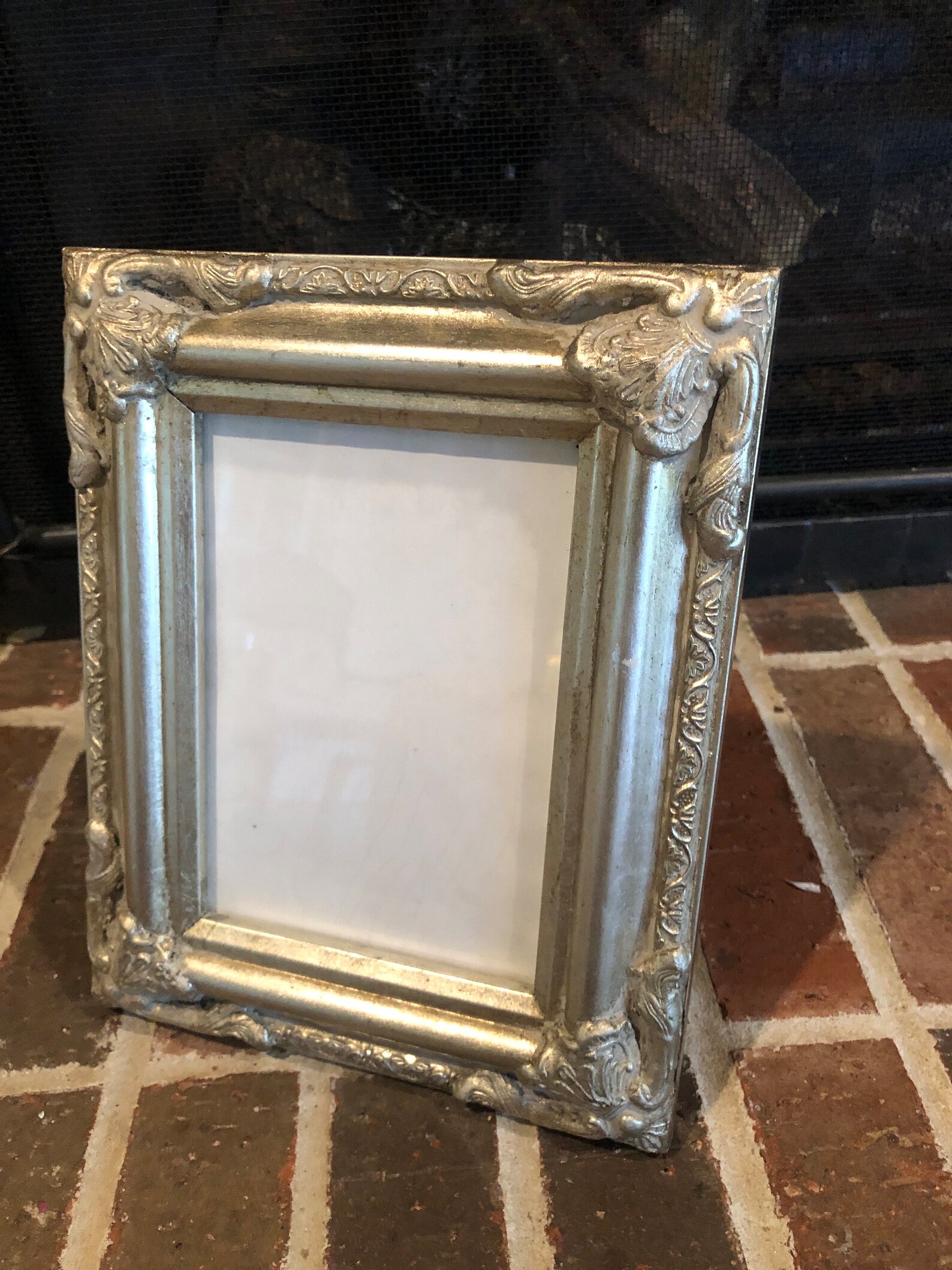 Stunning Vintage Victorian Style Ornate Silver Color Wooden Frame ...