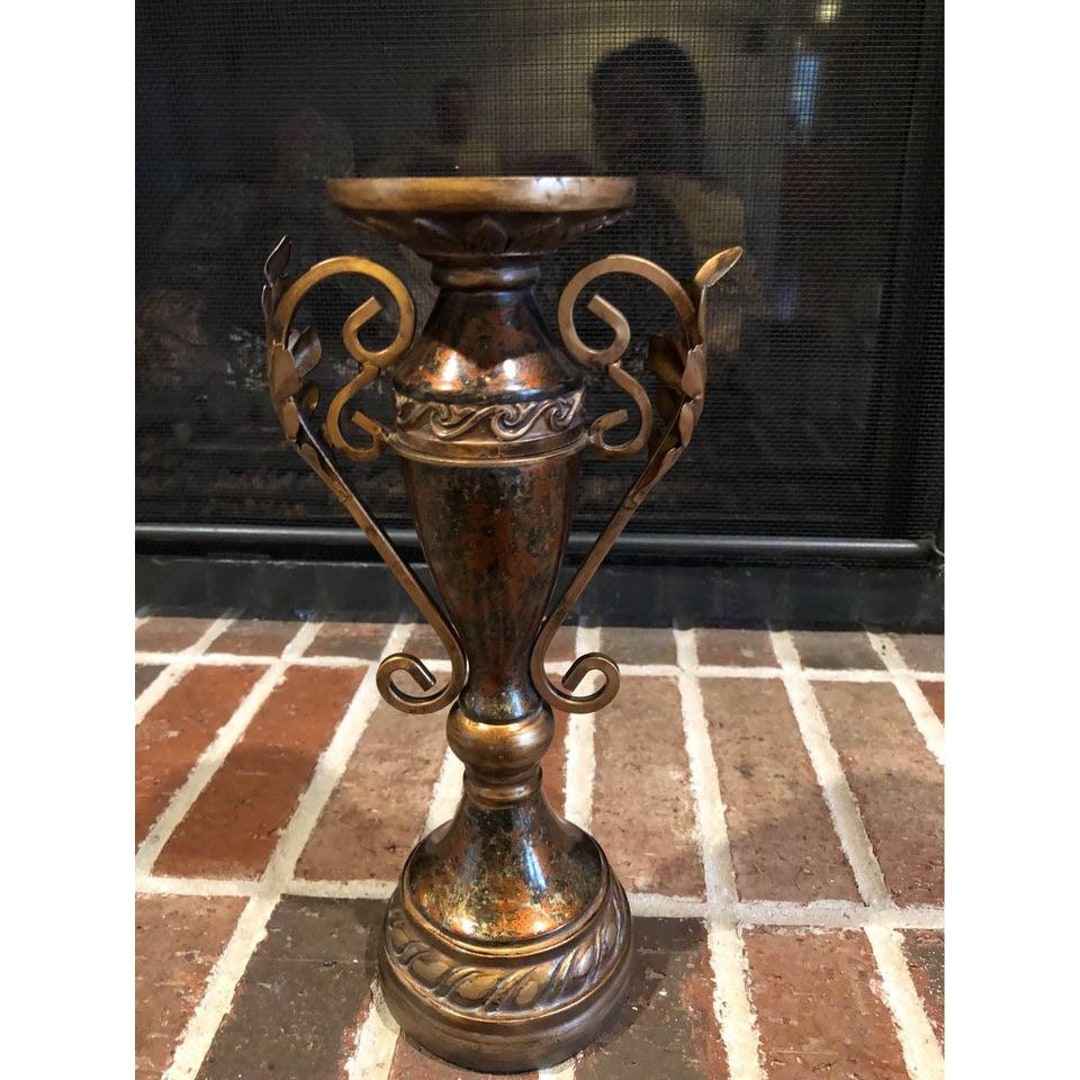 Stunning Vintage Jug Urn Shaped Pillar Candle Holder 12 in Tall - Etsy