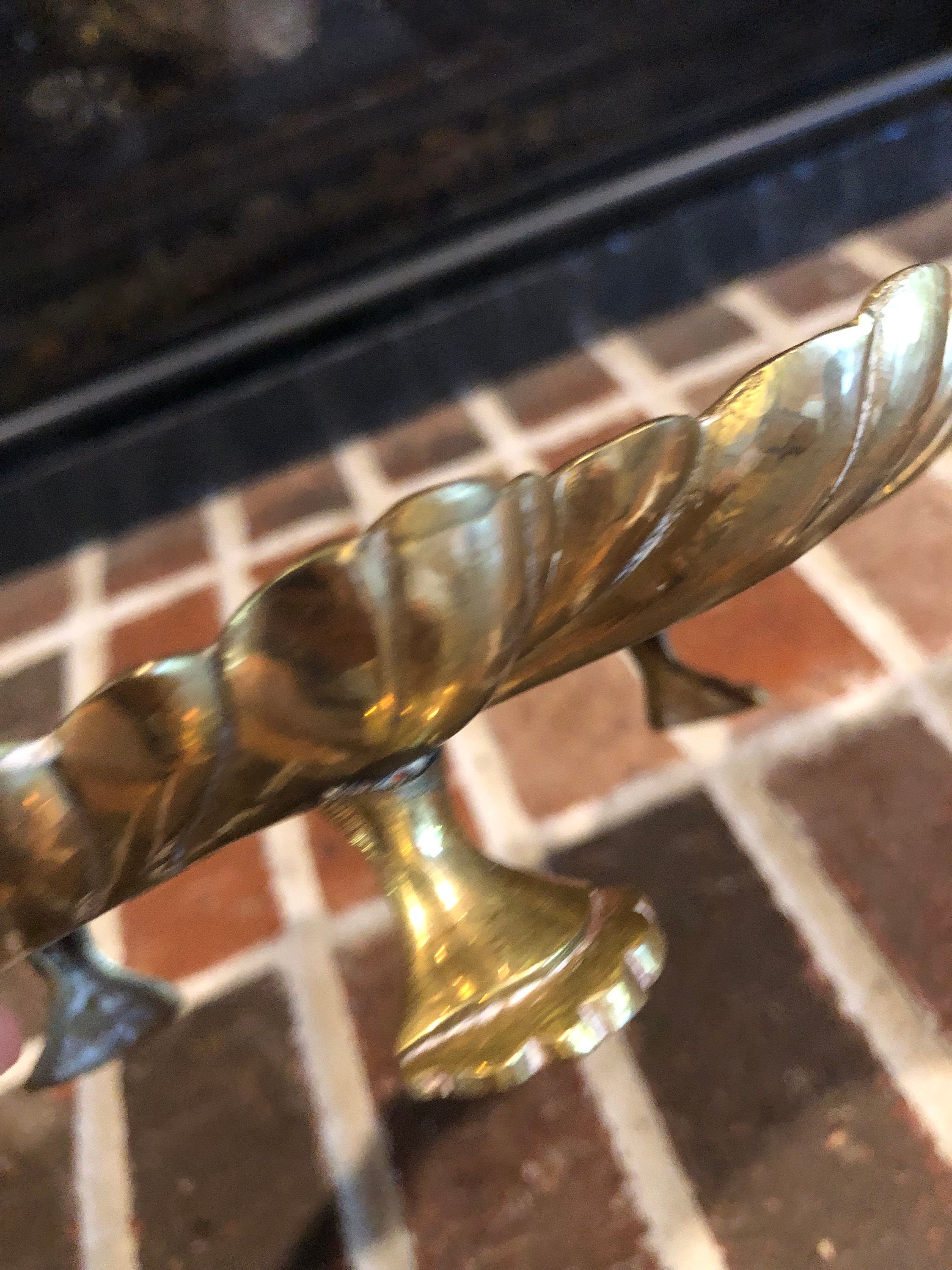 Adorable Vintage Gold Footed Brass Shell Plate 8x7 - Etsy