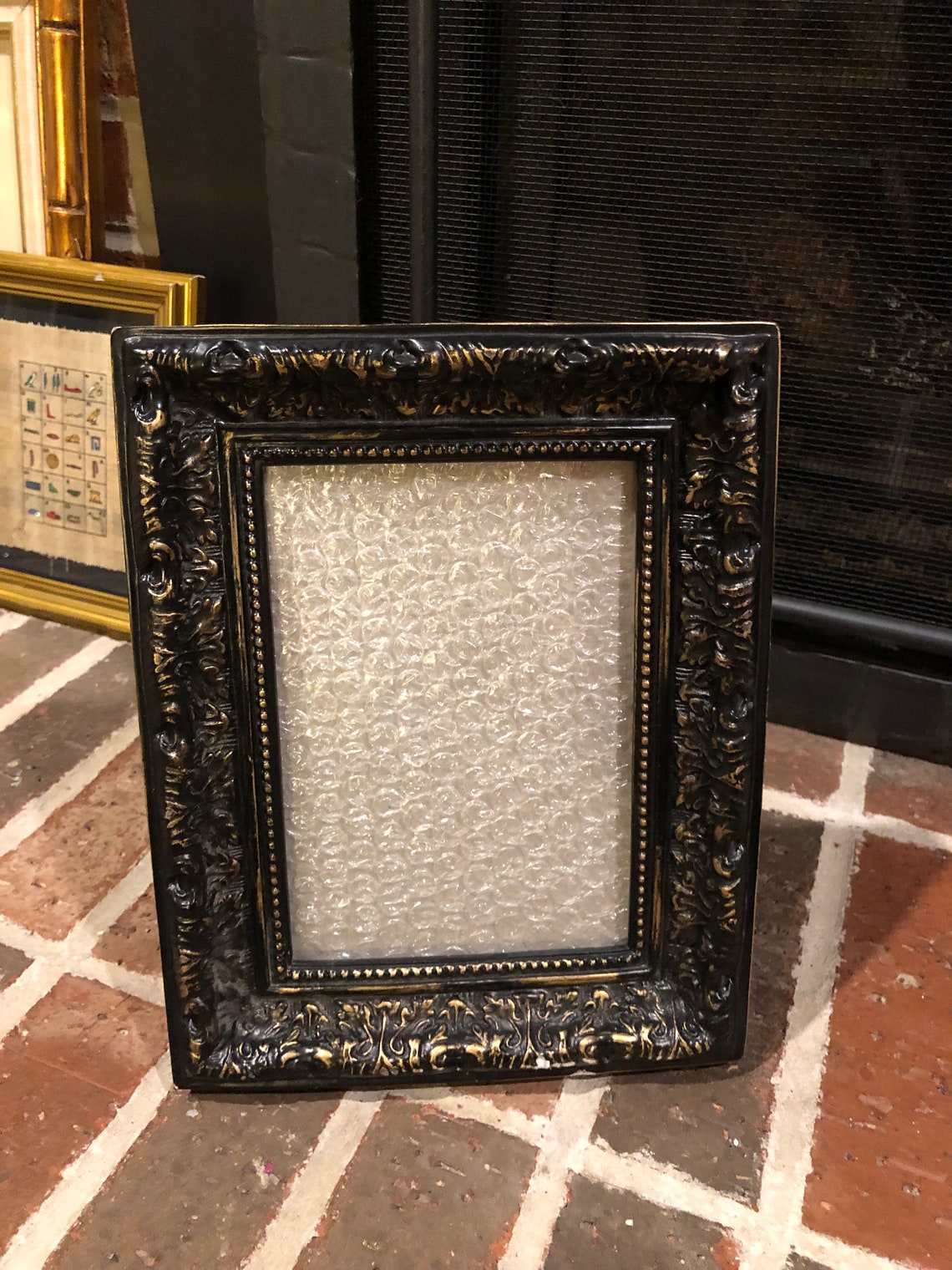 Victorian Style Ornate Frame Picture Size 5x7 It Has Some Wears on the ...