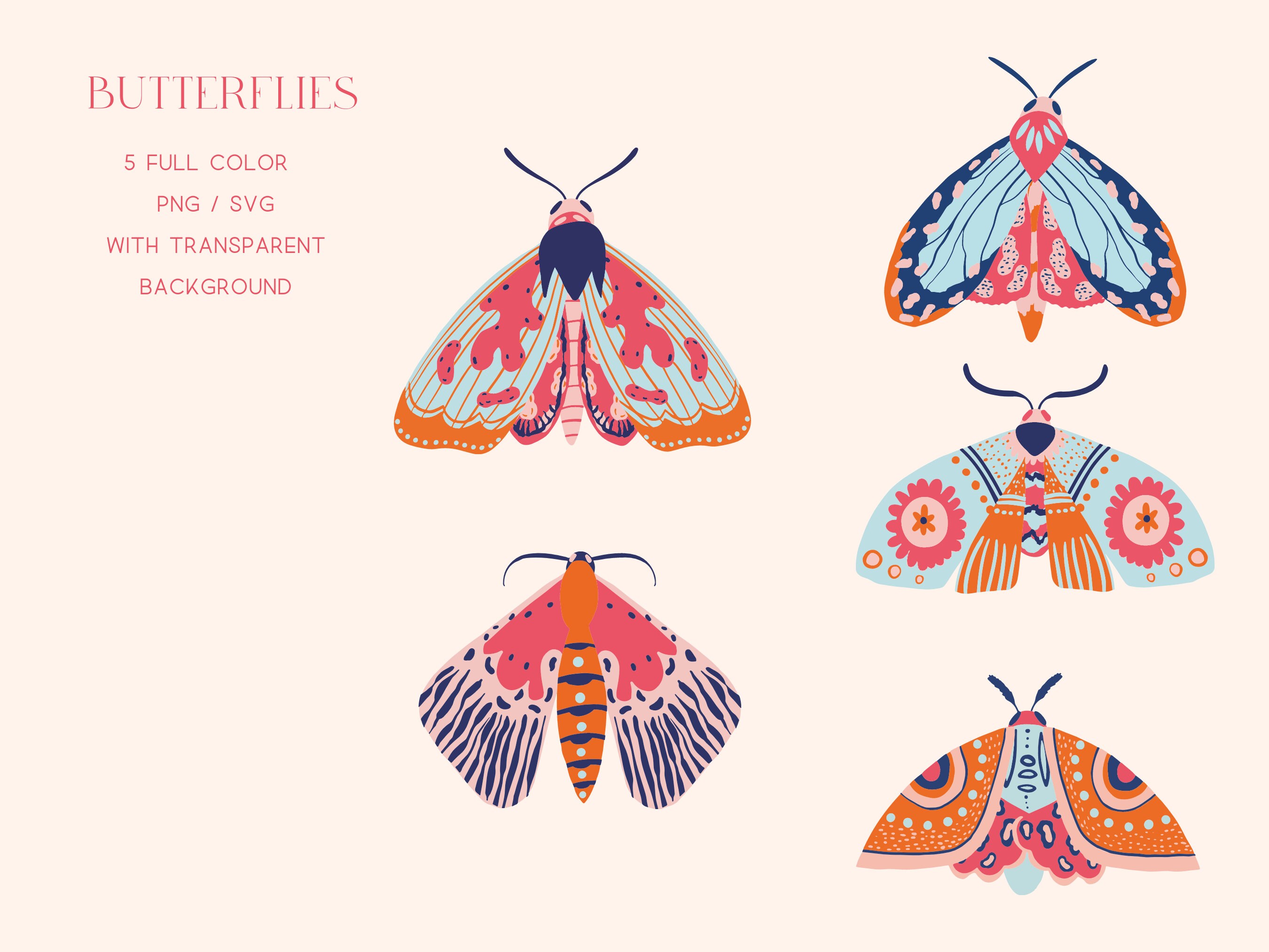 Moth Clip Art Butterfly Svg Moth Art Print Boho Clip Art Instant ...