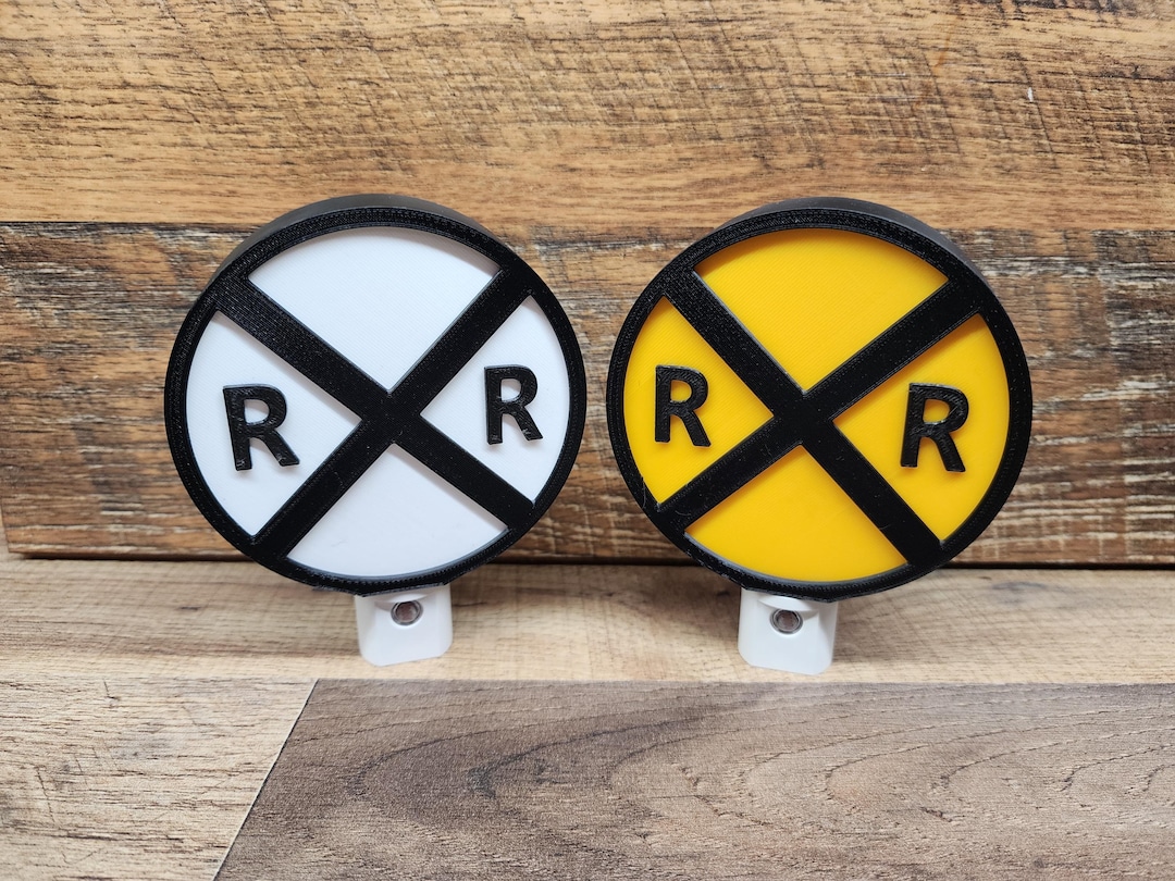 Rail Road Train Crossing Automatic LED Night Light for Kids, Railfan ...