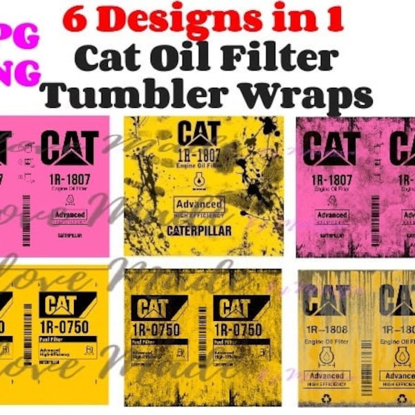 Cat Oil Filter Tumbler - Etsy