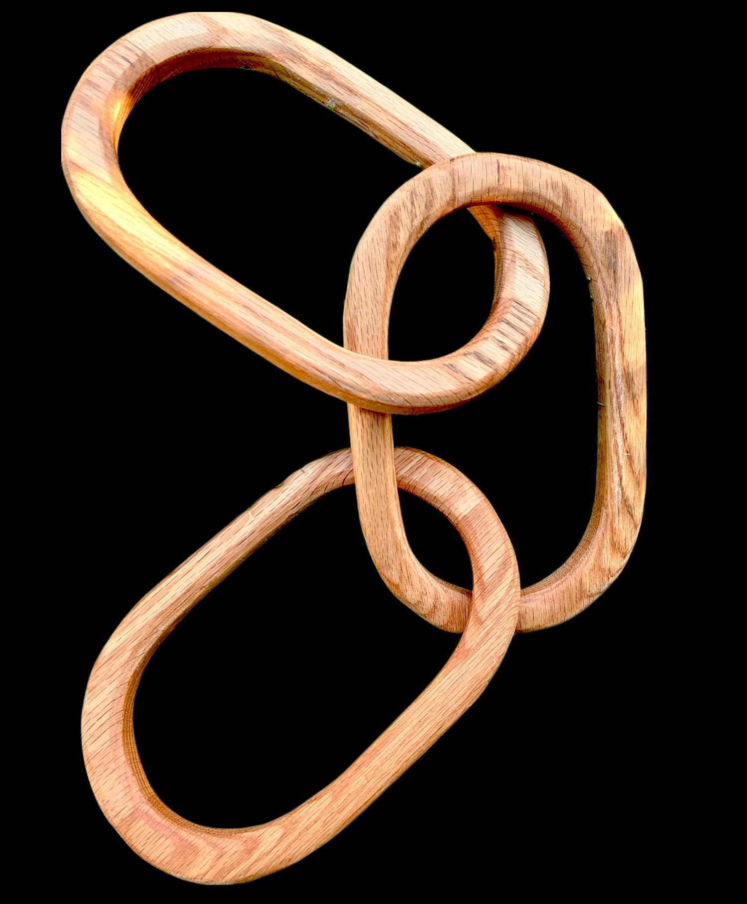 Three Wooden Link Chain - Etsy