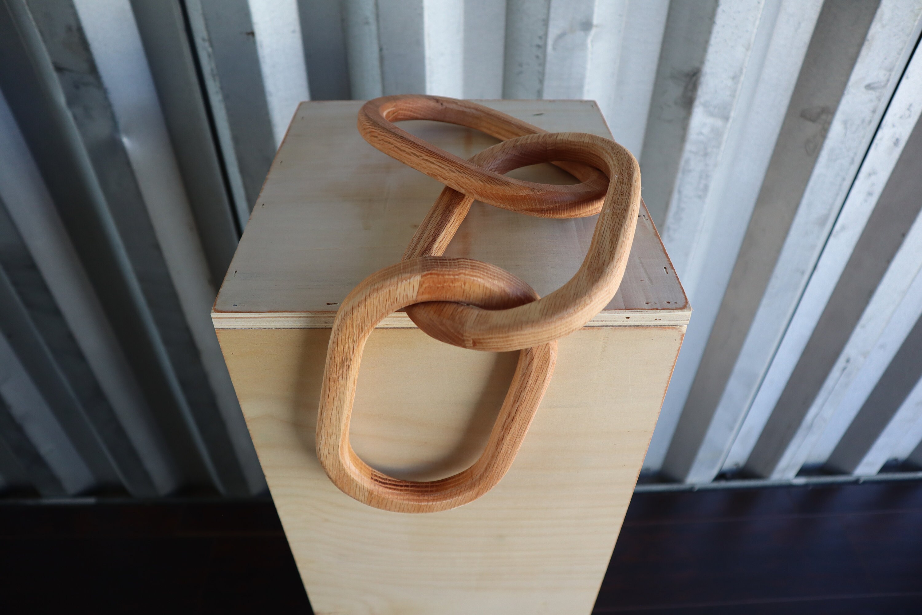 Three Wooden Link Chain - Etsy