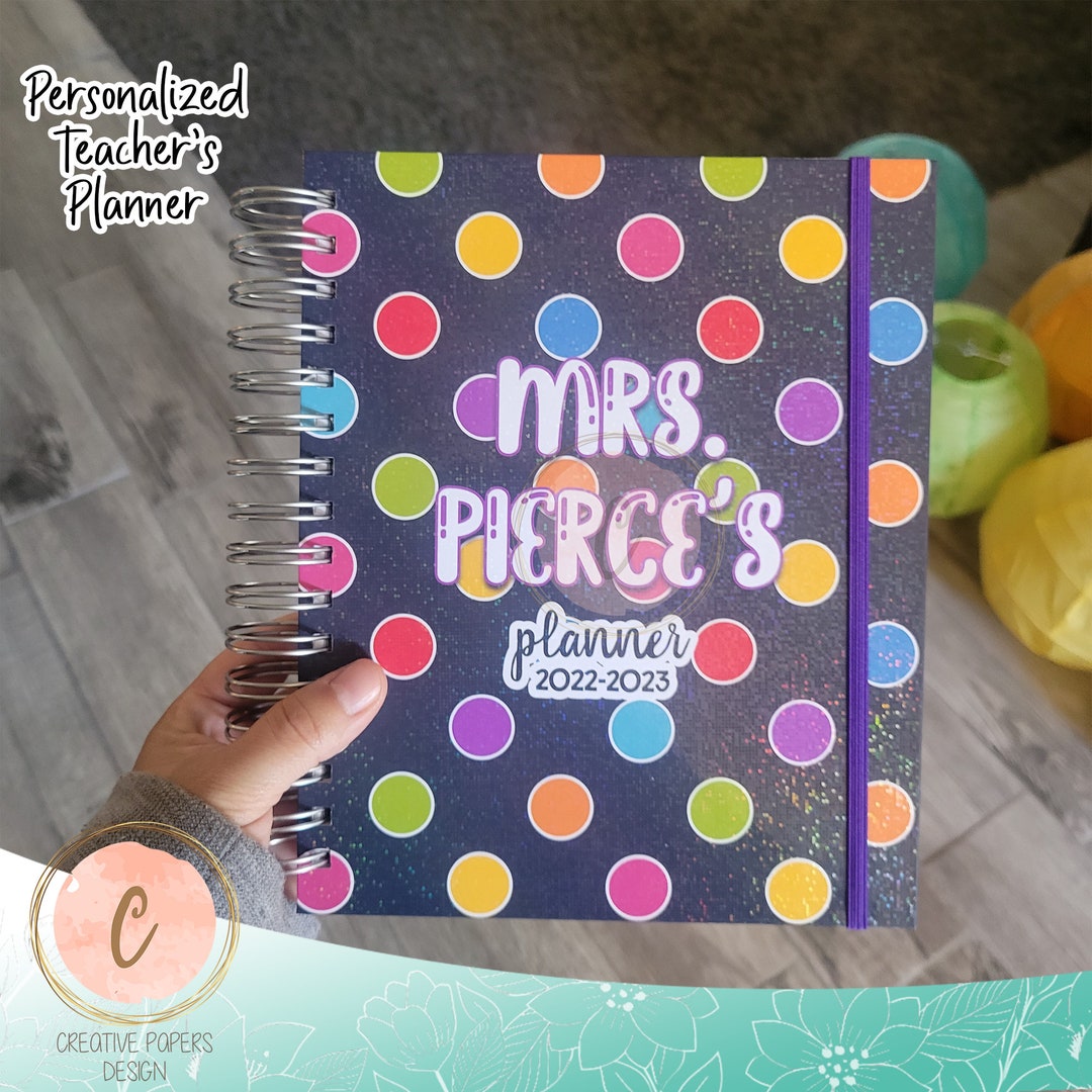 Unique Teacher Gift/personalized Teacher’s Planner & Calendar ...