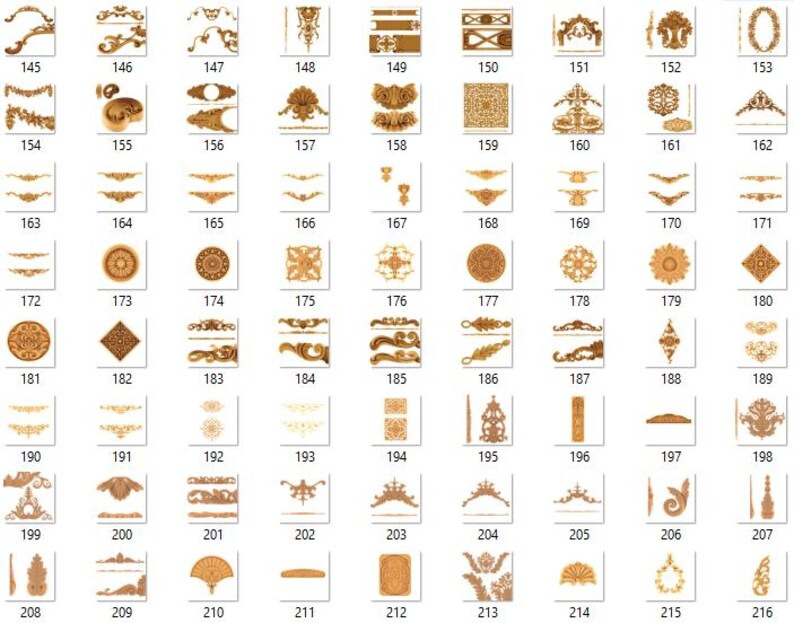 313 Design 3d STL Model DECORATIVE PATTERNS for Cnc Aspire Carving ...