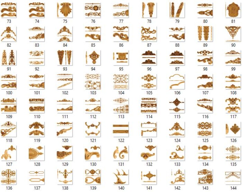 313 Design 3d STL Model DECORATIVE PATTERNS for Cnc Aspire Carving ...