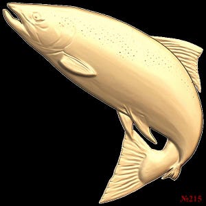 Fish Design 3D STL Models Decor, Stl File, CNC Router, Carving Machine ...