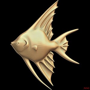 Fish Design 3D STL Models Decor, Stl File, CNC Router, Carving Machine ...