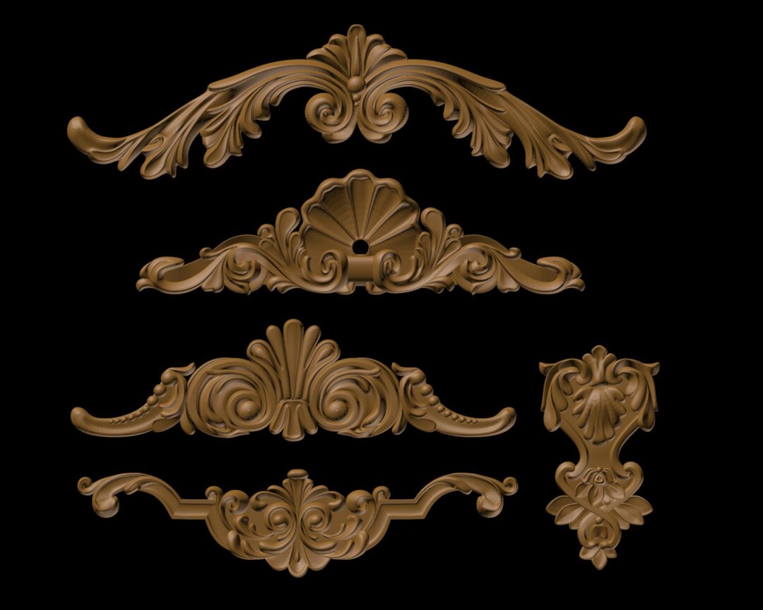225 Design 3d STL Model DECORATIVE PATTERNS for Cnc Aspire Carving ...