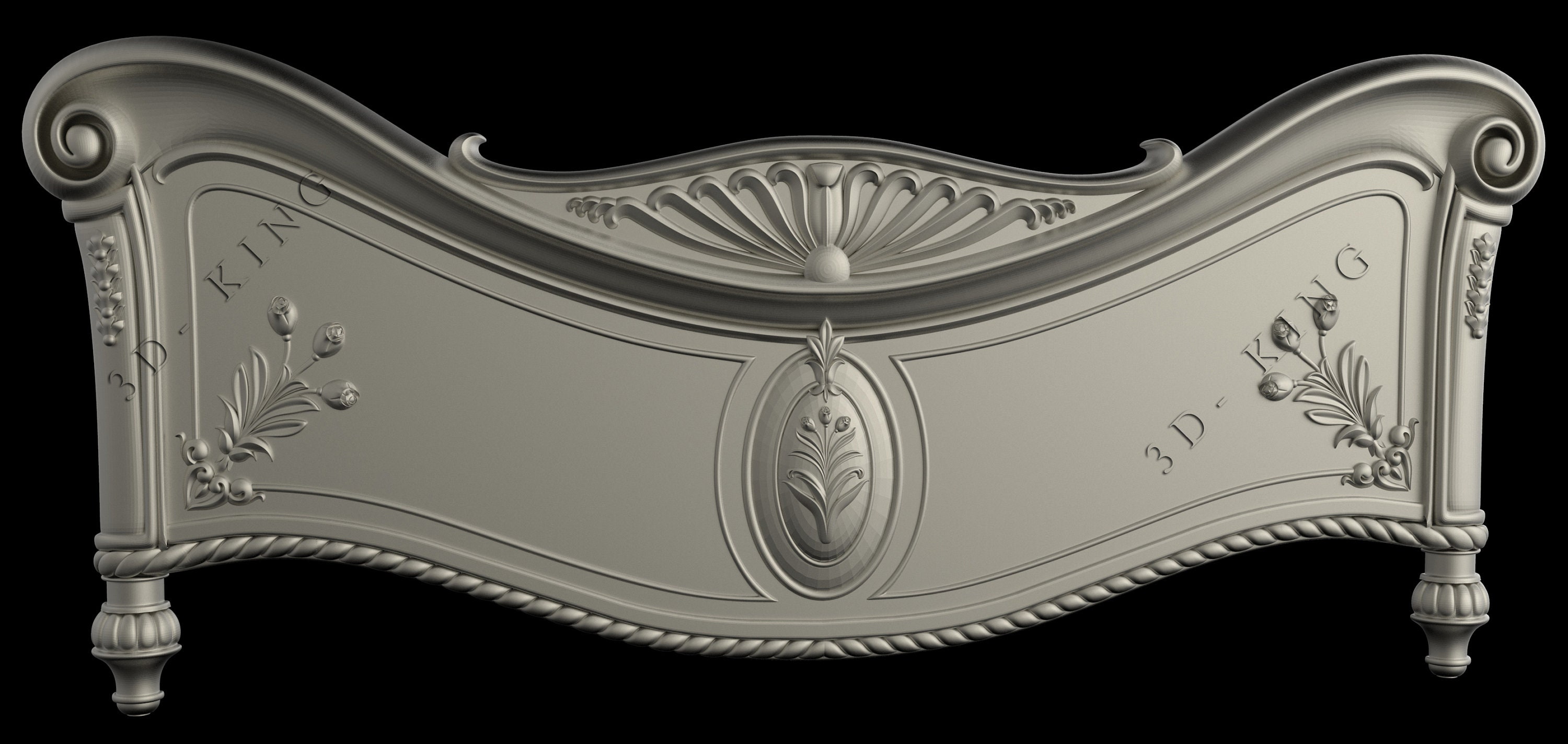 10 3D STL Models Furniture Beds Headboard Backsides for CNC - Etsy