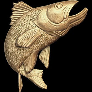 Fish Design 3D STL Models Decor, Stl File, CNC Router, Carving Machine ...