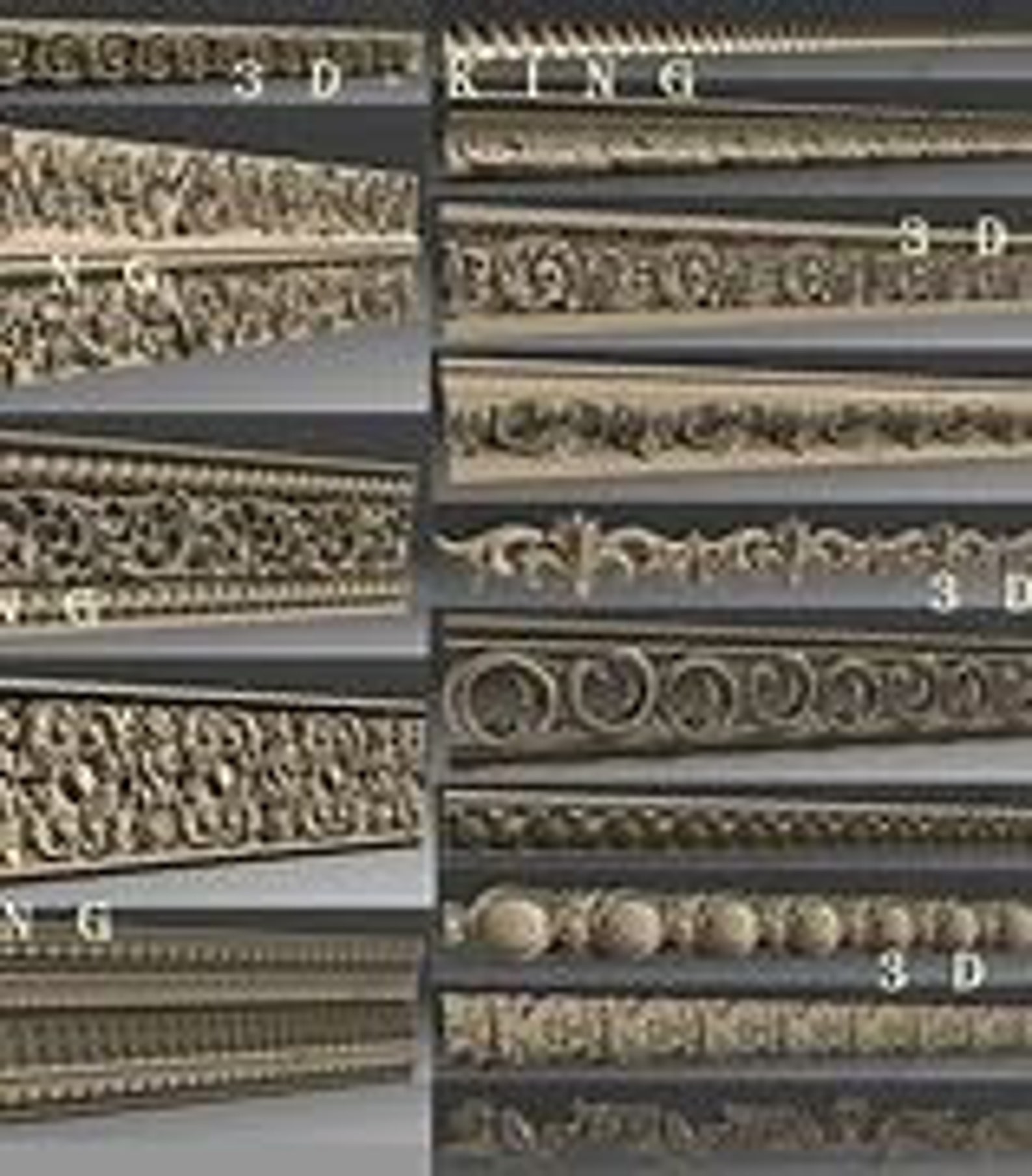 290 Pcs 3D STL Models Bagets Borders Frieze Moldings Deco for CNC ...