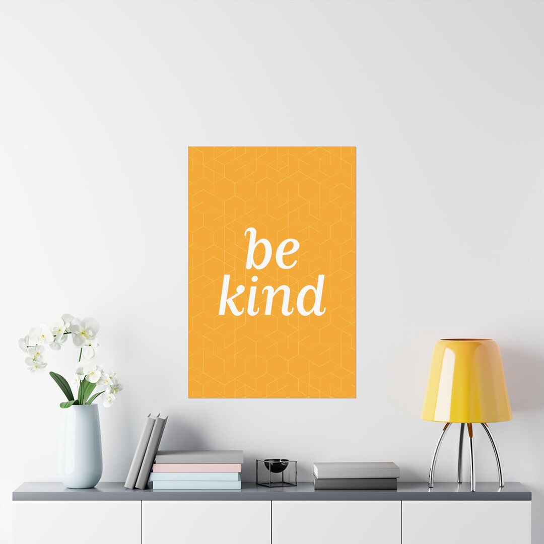Be Kind Poster - Etsy