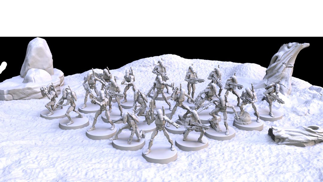 Assault Battle Droid Miniatures - Etsy
