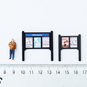 Model Railway Notice Board - OO Gauge Timetable - Hornby 1:76 Scale ...