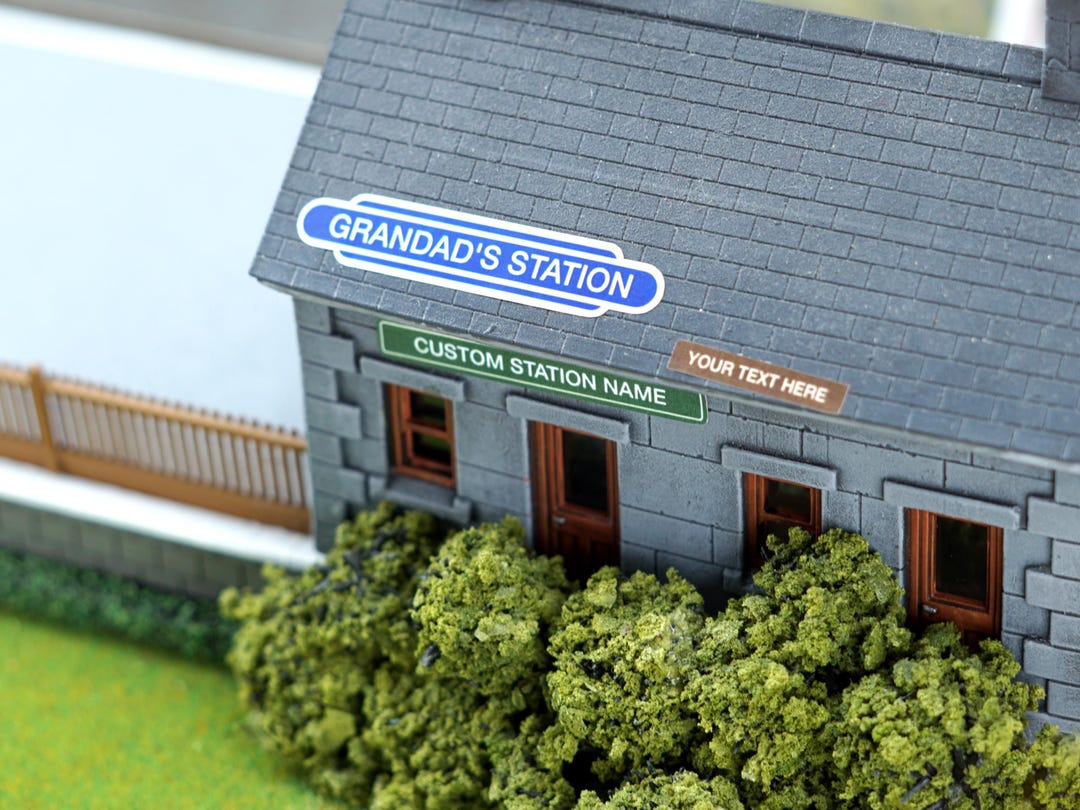 Personalised Model Railway Stickers - OO Gauge Station Name Stickers ...