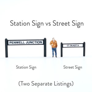 Model Railway Street Sign - OO Gauge Personalised Road Sign - 1:76 ...