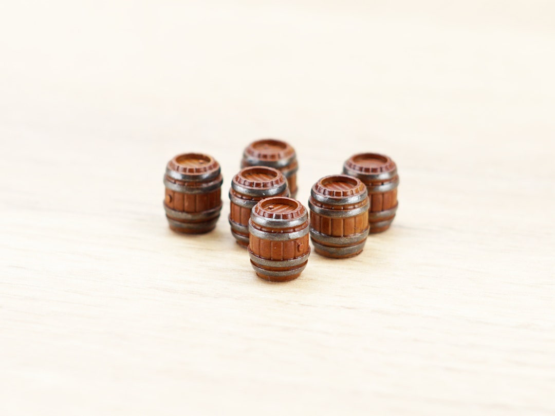 OO Gauge Wooden Barrels Model Railway Wooden Kegs Hornby 1:76 / 4mm ...