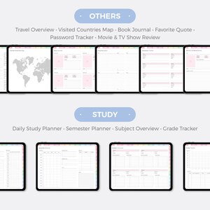 Undated Pastel Digital Planner, Goodnotes Planner, iPad Diary ...
