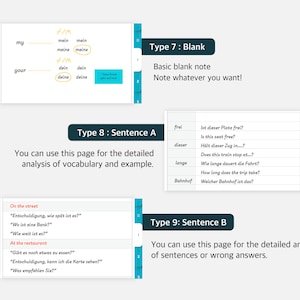 German Study Digital Notebook | Words, Vocabulary, Language ...