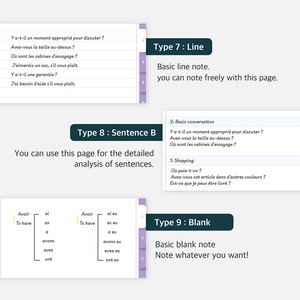 French Study Digital Notebook | Printable | Student Worksheet | Words ...