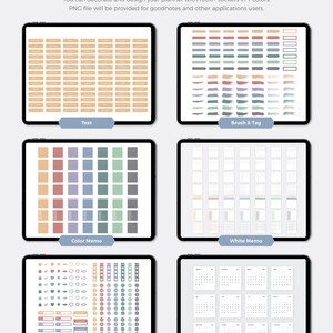 Undated Pastel Digital Planner, Goodnotes Planner, iPad Diary ...