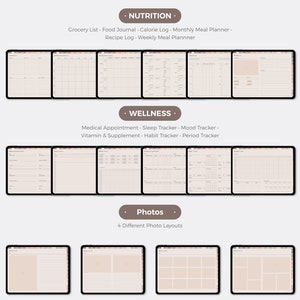 2025 Vintage Digital Planner, Goodnotes iPad Paper, Notability Planner ...