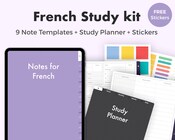 Language Note Taking Templates 2 Sizes Foreign Language Notes Class ...