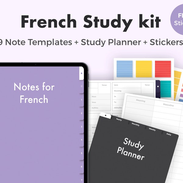 Sticker French Words - Etsy