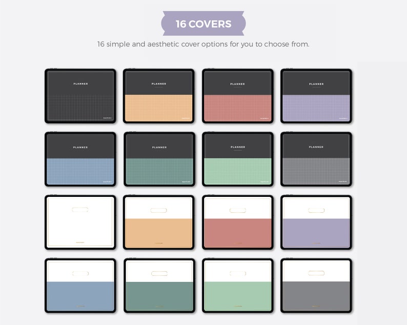 Undated Pastel Digital Planner, Goodnotes Planner, iPad Diary ...