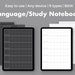 French Study Digital Notebook Printable Student Worksheet Words, Vocab ...