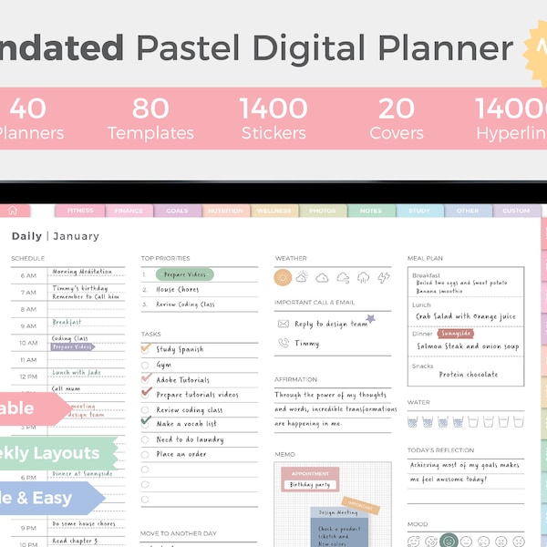 French Study Digital Notebook Printable Student Worksheet Words, Vocab ...