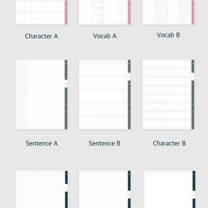 Japanese Study Digital Notebook | Words, Vocab, Language, Character ...