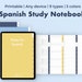 French Study Digital Notebook Printable Student Worksheet Words, Vocab ...