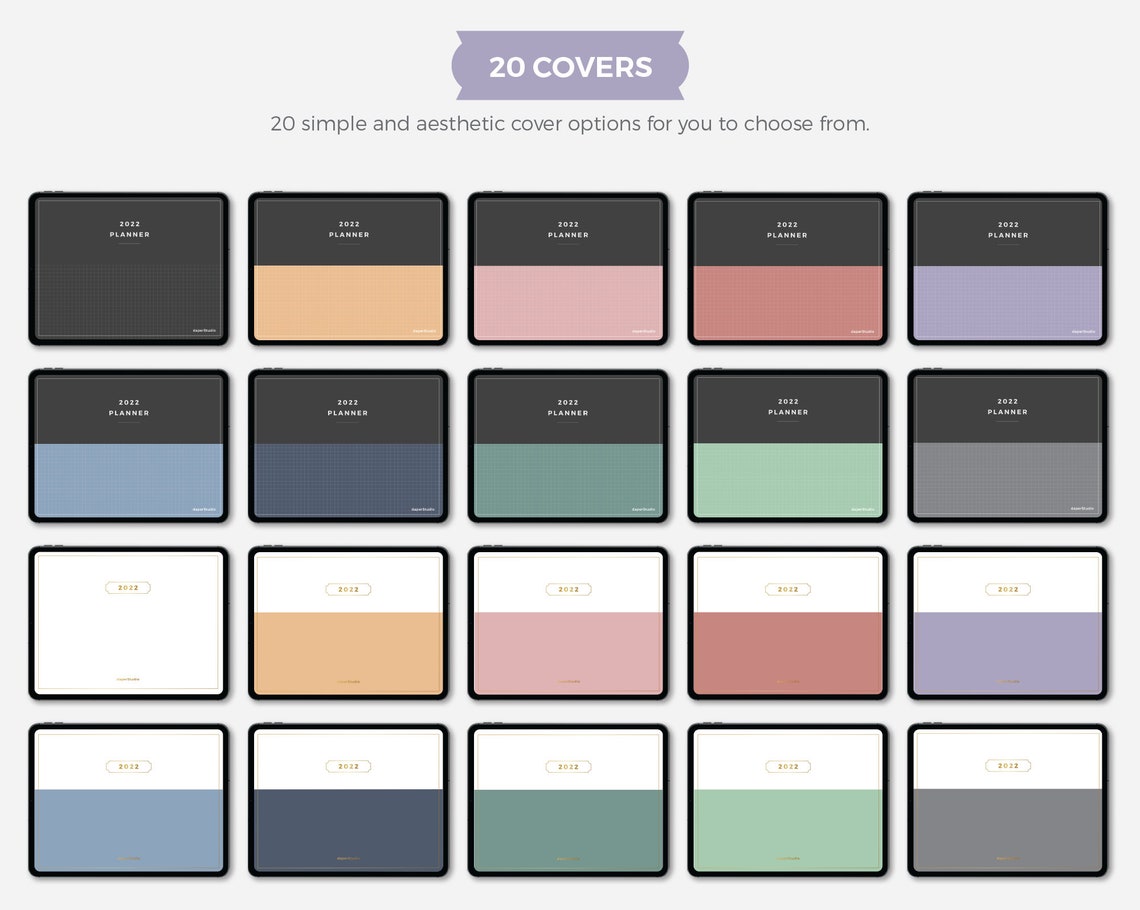 Undated Pastel Digital Planner Goodnotes Planner Ipad Diary | Etsy